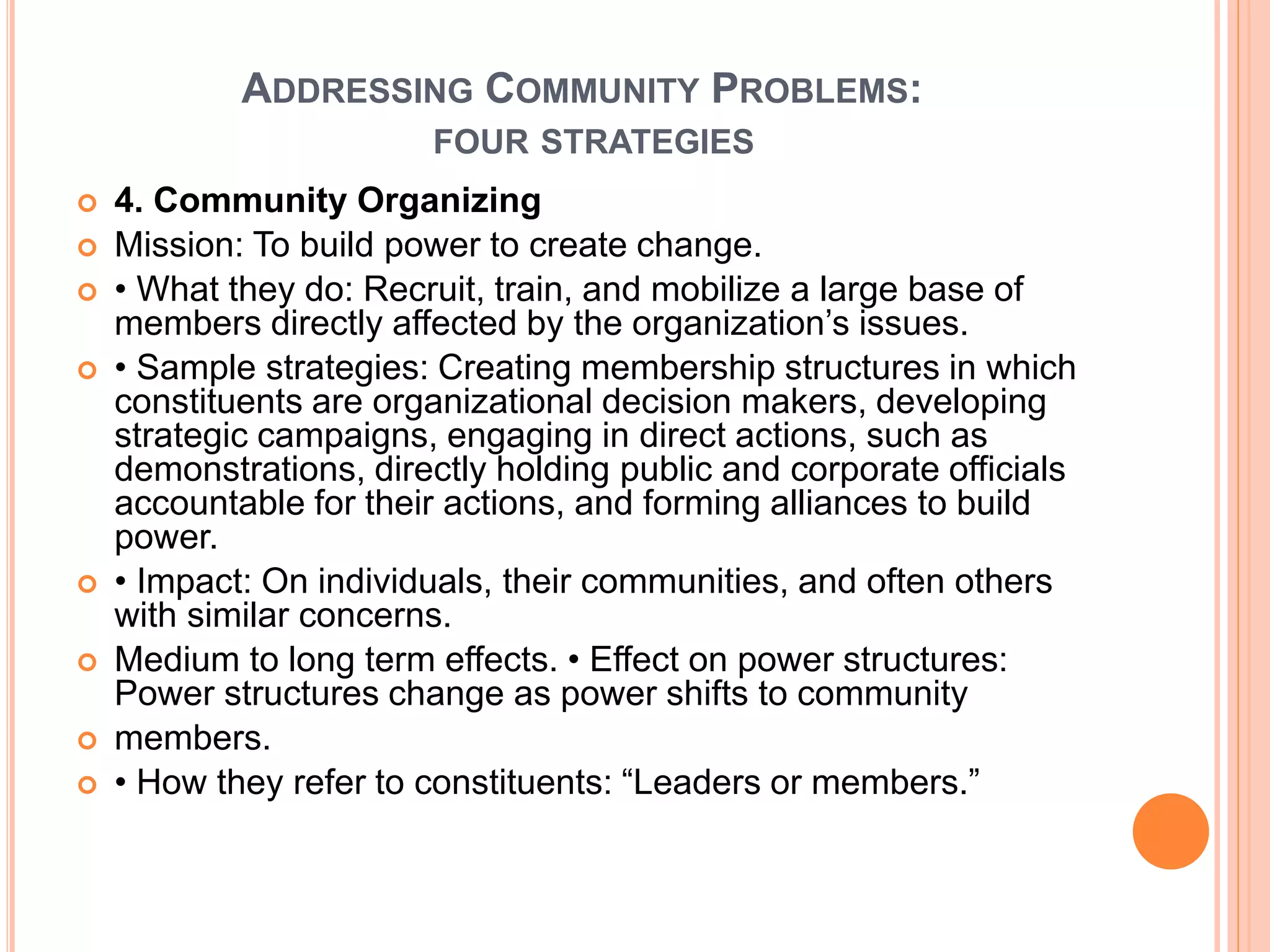 Community Organizing | PPTX
