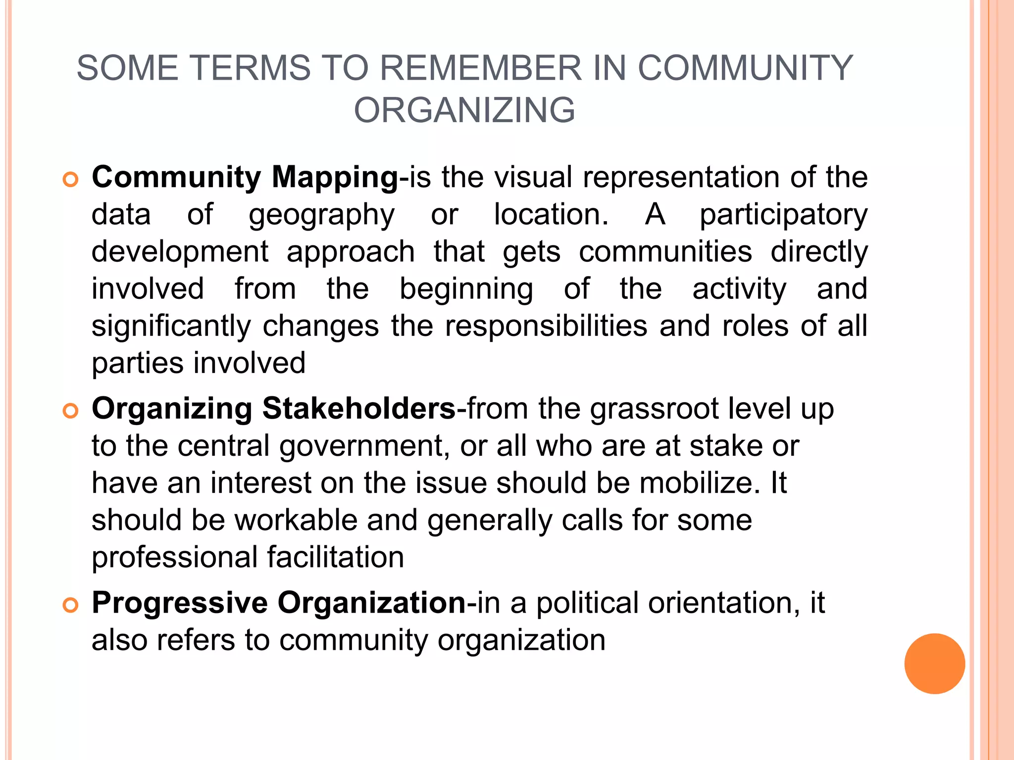 Community Organizing | PPTX