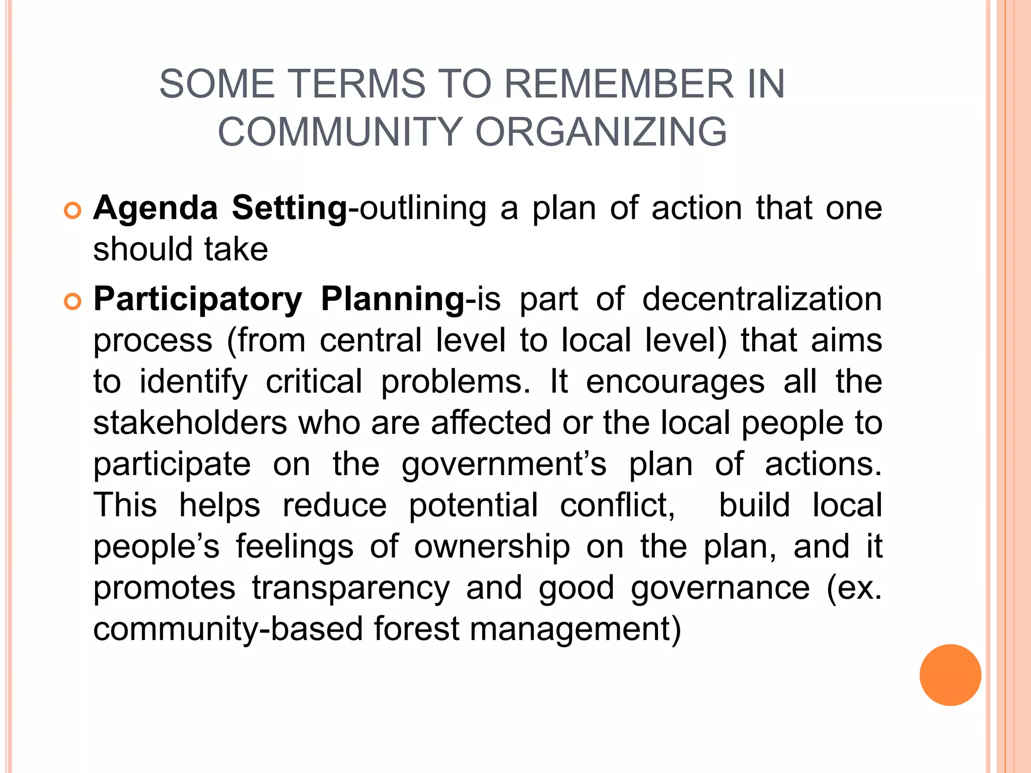 Community Organizing | PPTX