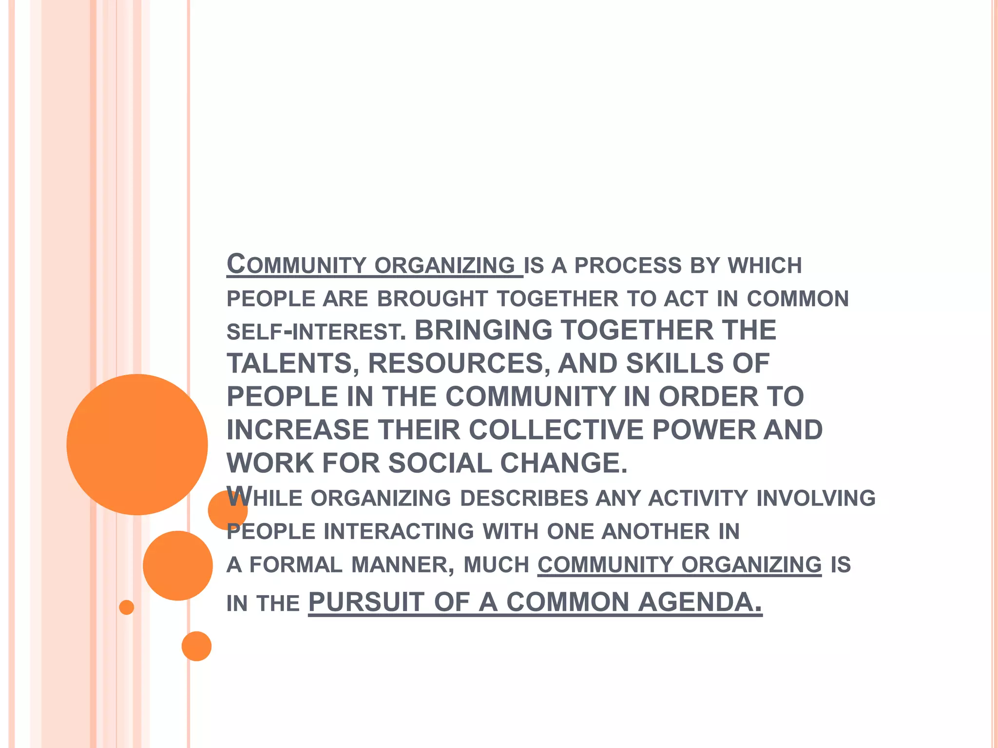Community Organizing | PPTX