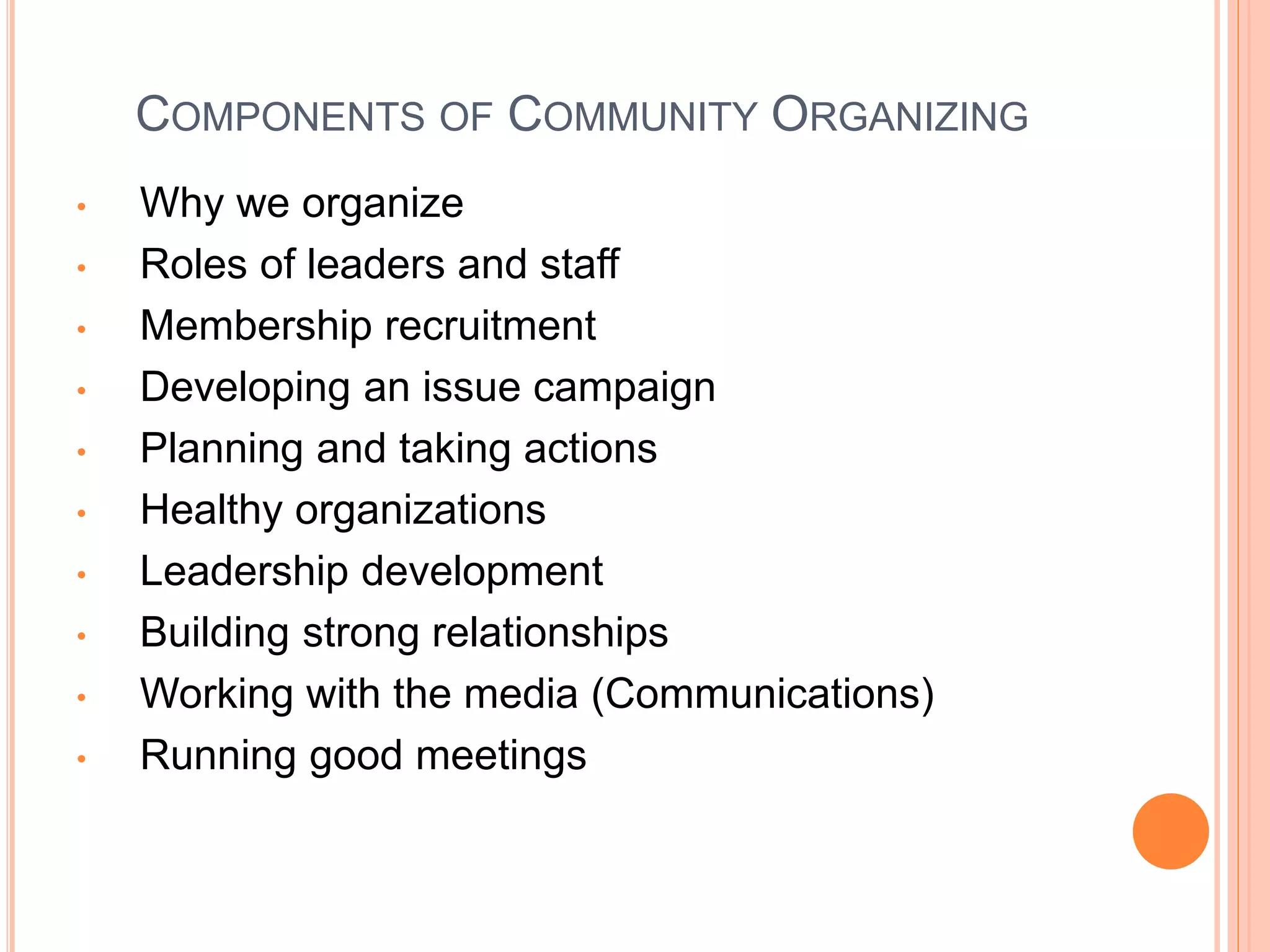 Community Organizing | PPTX