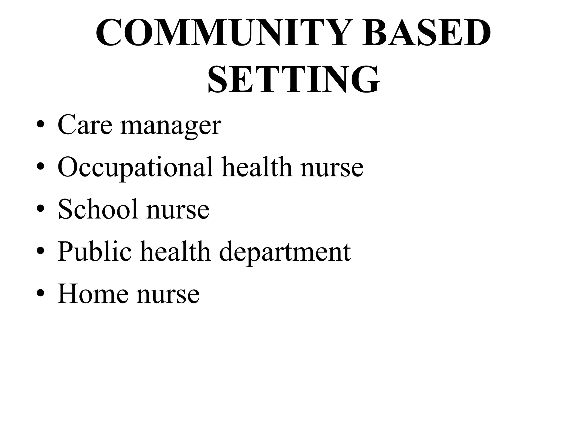 Community oriented nursing | PPTX
