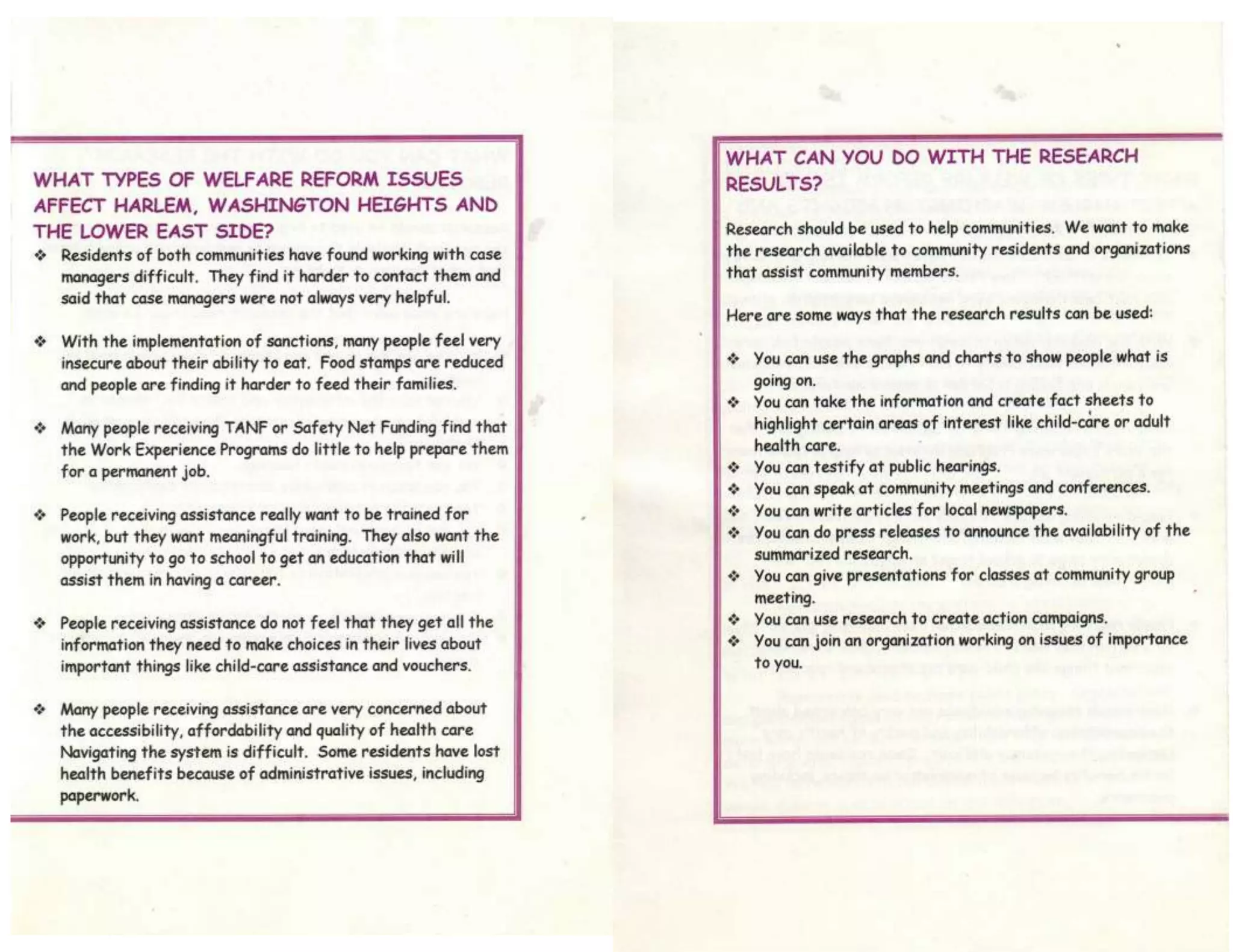 Community outreach and research project | PPTX