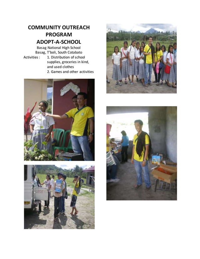 Community outreach and tree planting activity pix | DOCX