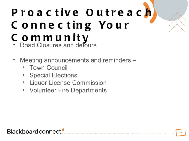 Community Outreach & Proactive Engagement | PPT