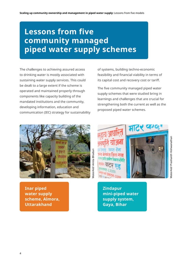 Community Ownership & Piped Water Supply | PDF | Water Services | Home ...