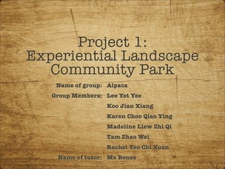 Community park (cl) | PPT