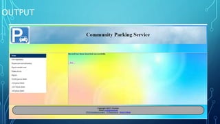 Community Parking System | PPTX