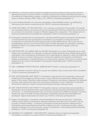 Community participaion community participation1 | PDF