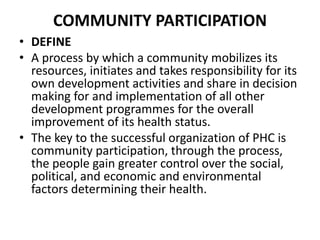 Community participation | PPTX