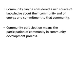 Community participation | PPTX