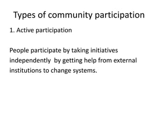 Community participation | PPTX