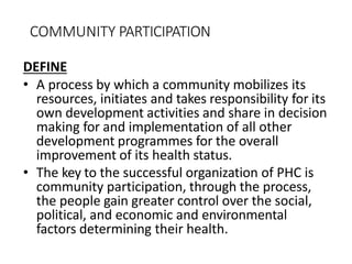 Community participation | PPTX