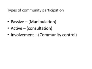 Community participation | PPTX
