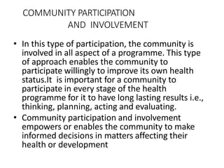 Community participation | PPTX