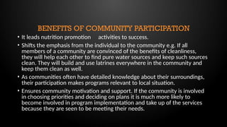 Community participation and health promotion | PPTX