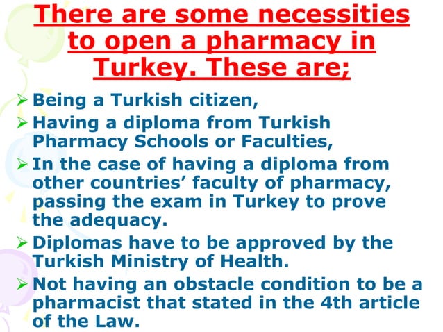 community pharmacist in turkey and how to start | PPT