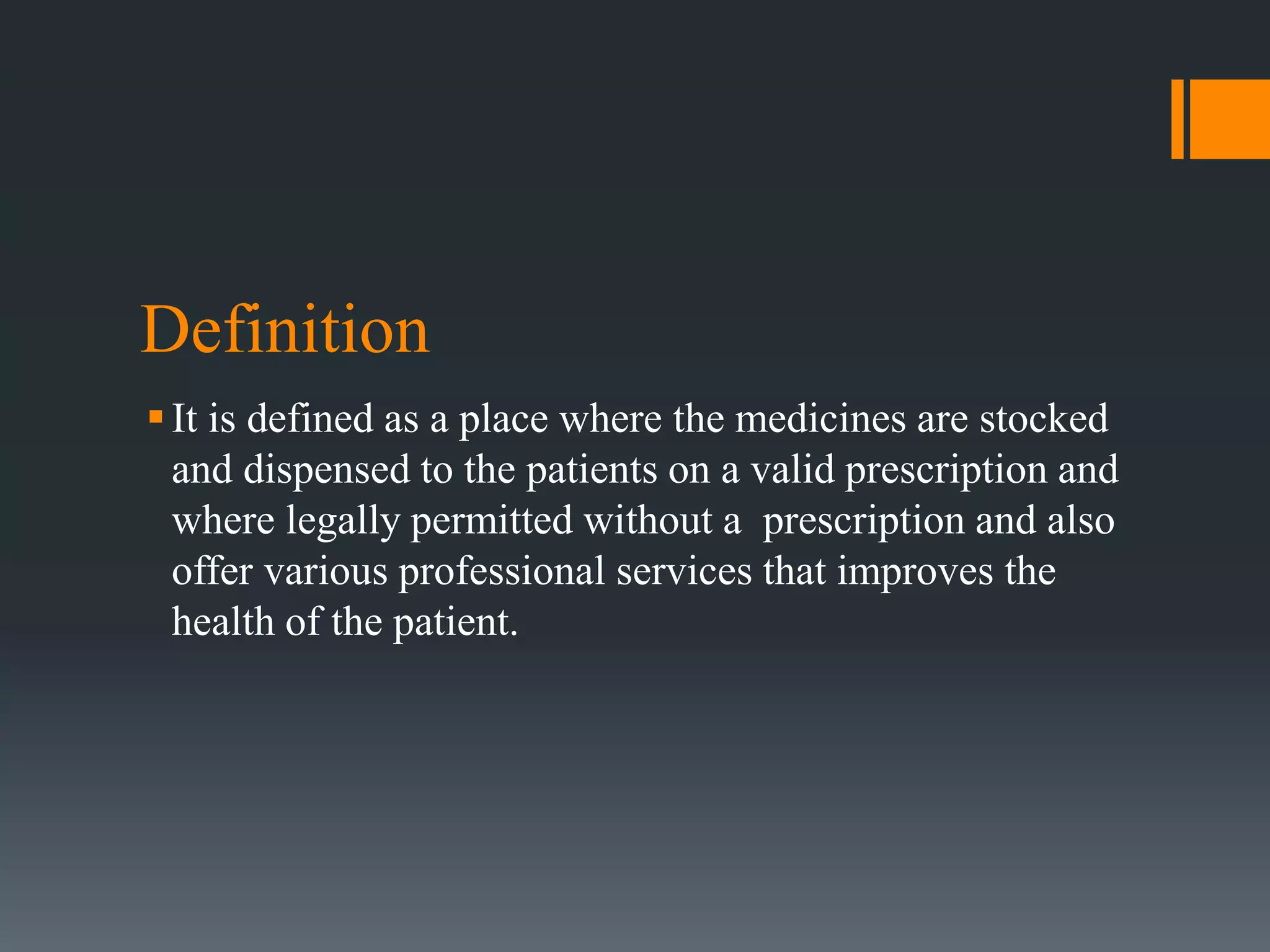 Community pharmacy-Definition ,scope and Roles and responsibilities of ...