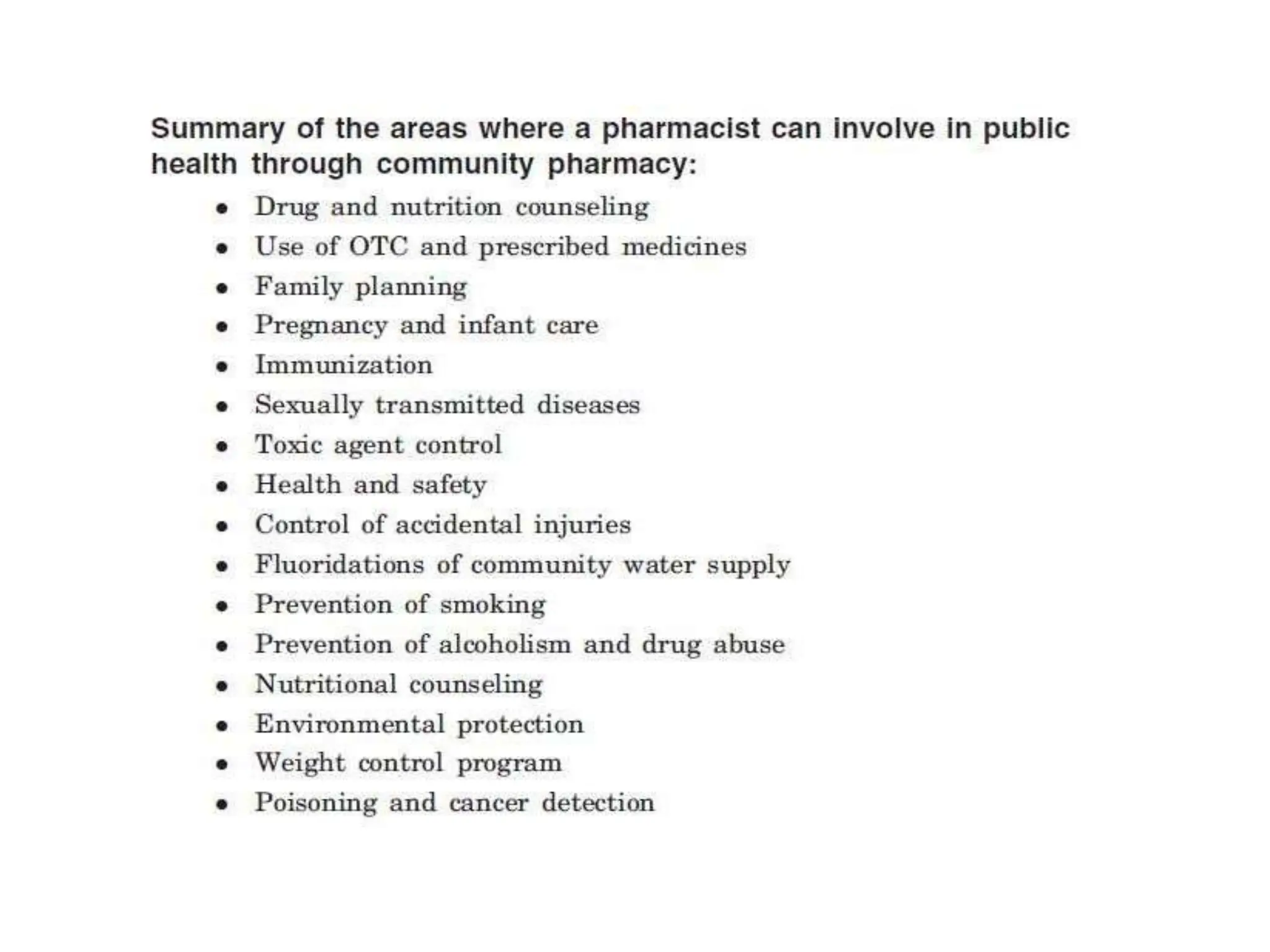 communityPharmacy definition scope rolepptx | PPTX