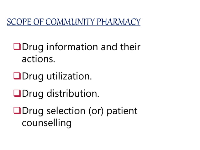 communityPharmacy definition scope rolepptx | PPT
