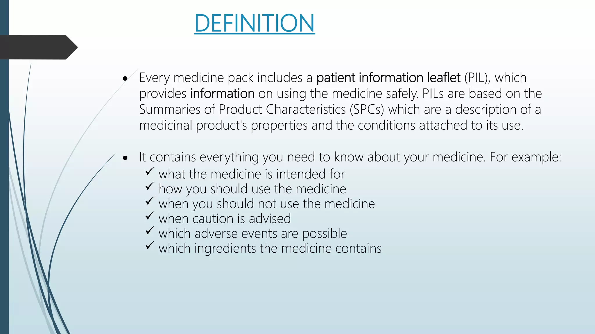 Patient Information Leafelet | PPTX