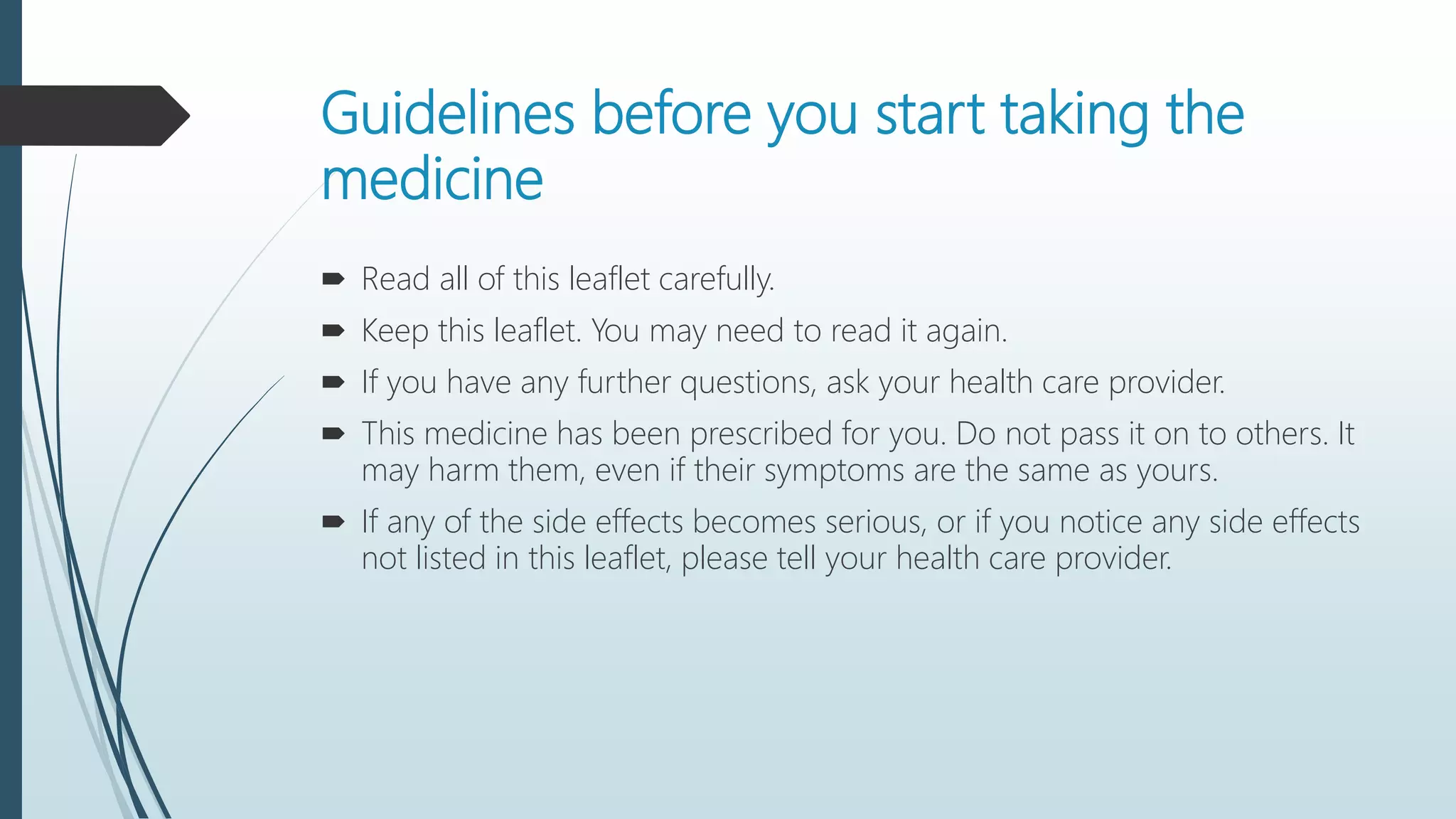 Patient Information Leafelet | PPTX