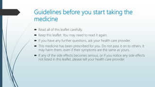 Patient Information Leafelet | PPTX