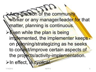 Community planning | PPTX