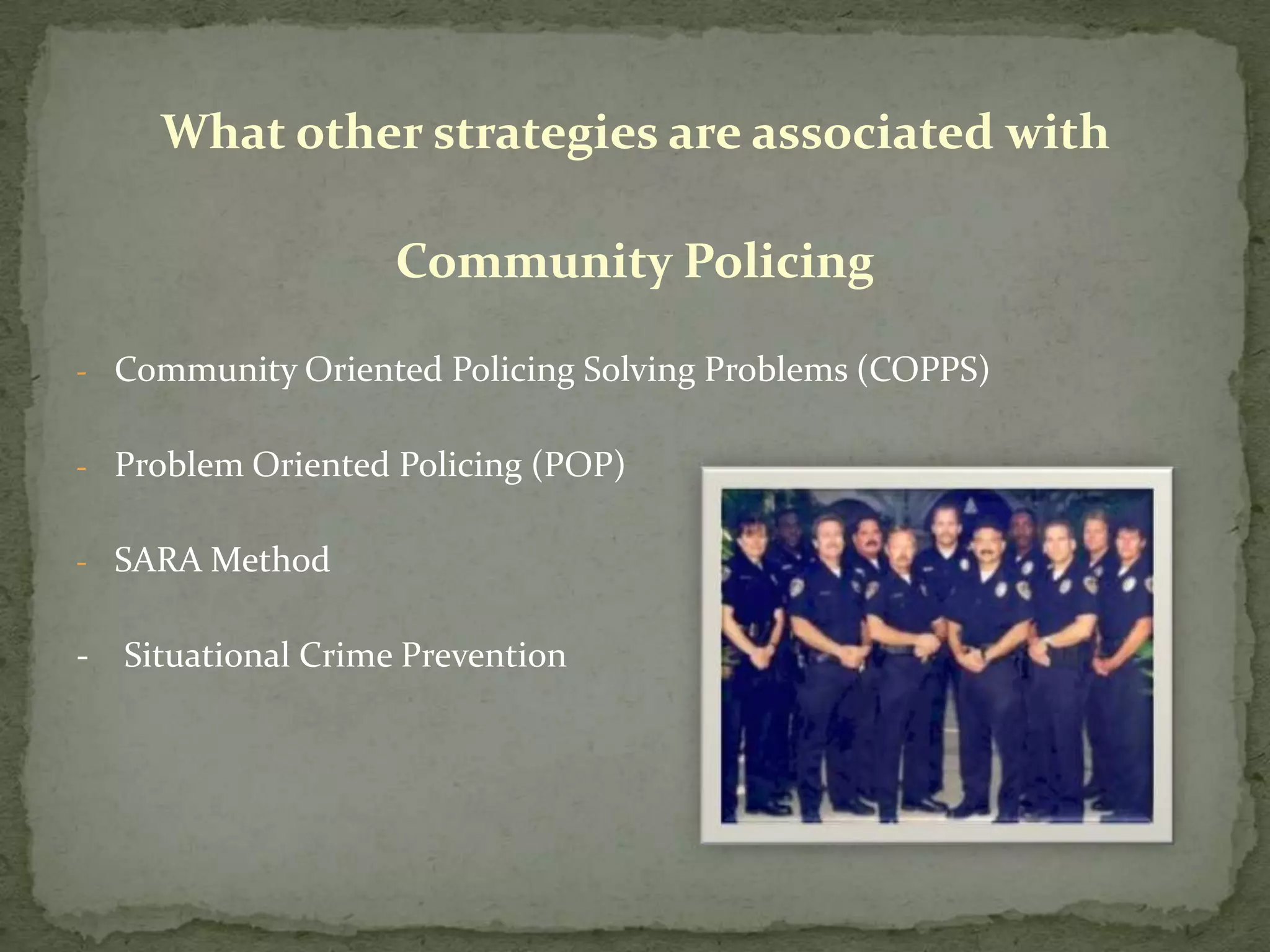Community Policing And The Community Powerpoint | PPTX