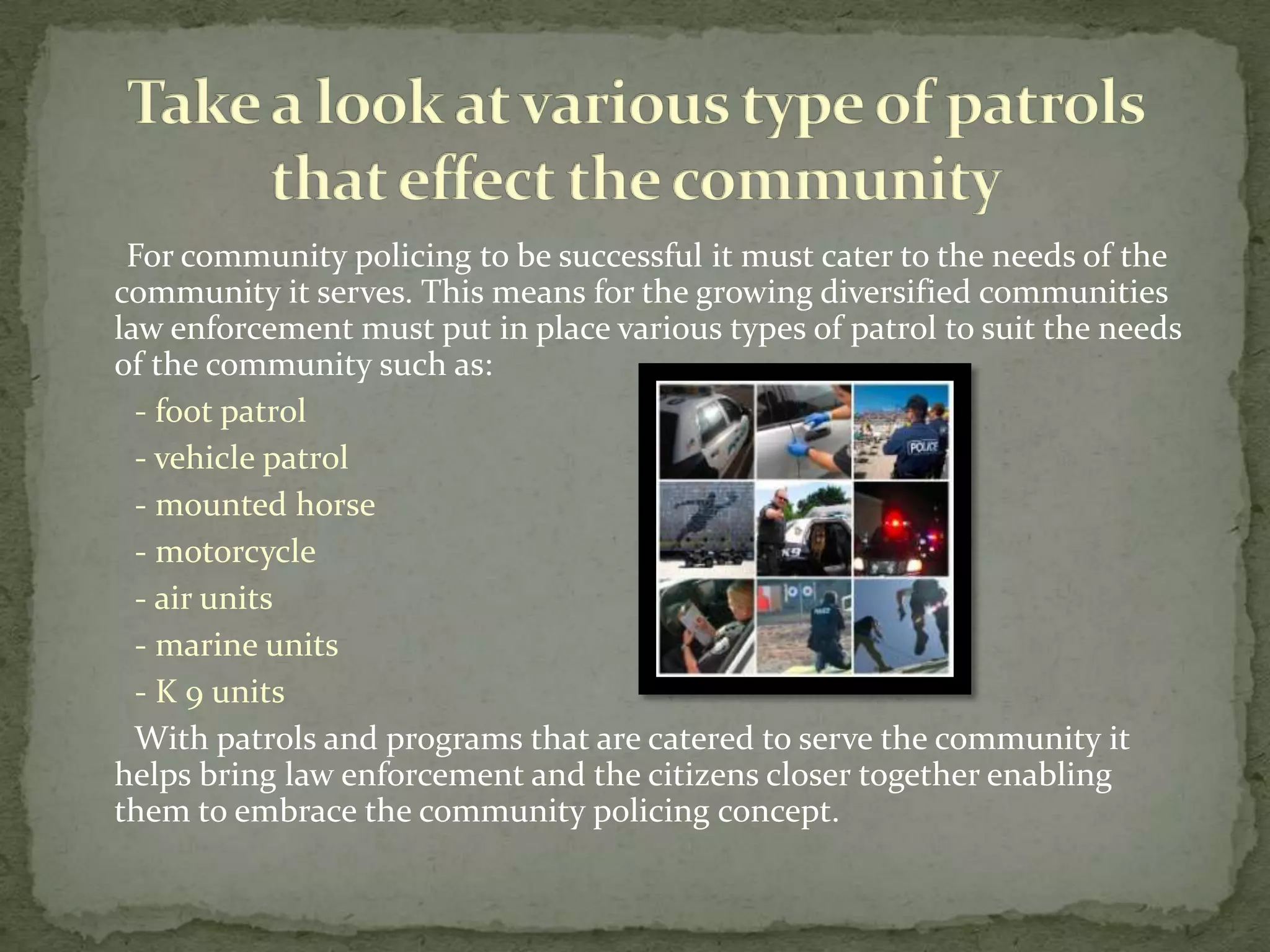 Community Policing And The Community Powerpoint | PPTX