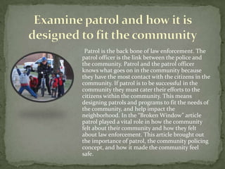 Community Policing And The Community Powerpoint | PPTX
