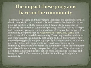 Community Policing And The Community Powerpoint | PPTX