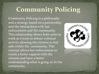 Community Policing And The Community Powerpoint | PPTX