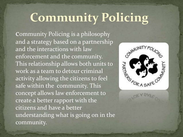 Community Policing And The Community Powerpoint | PPTX | Crime ...