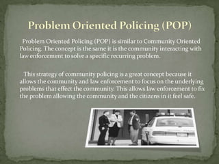 Community Policing And The Community Powerpoint | PPTX