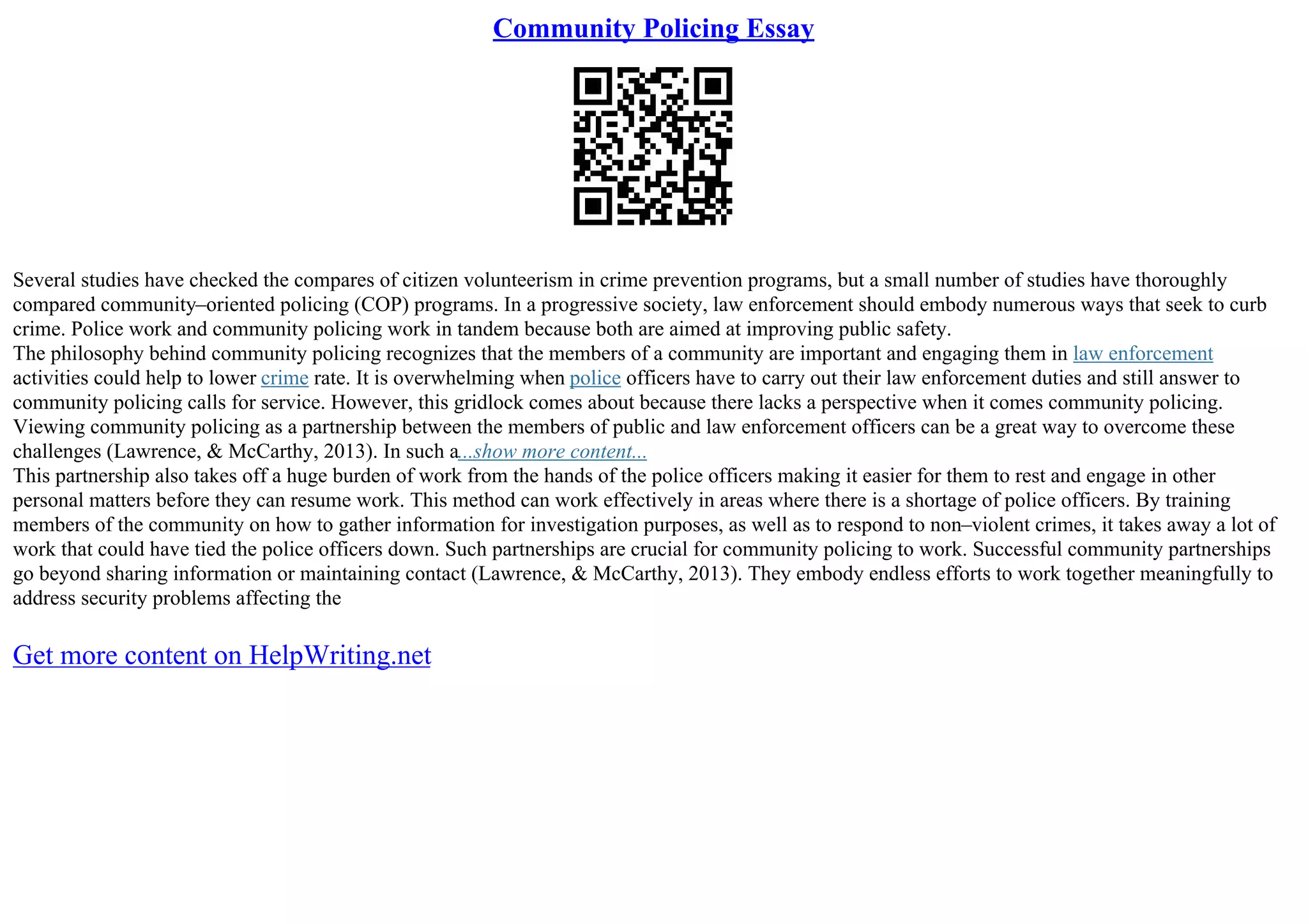 Community Policing Approach | PPT