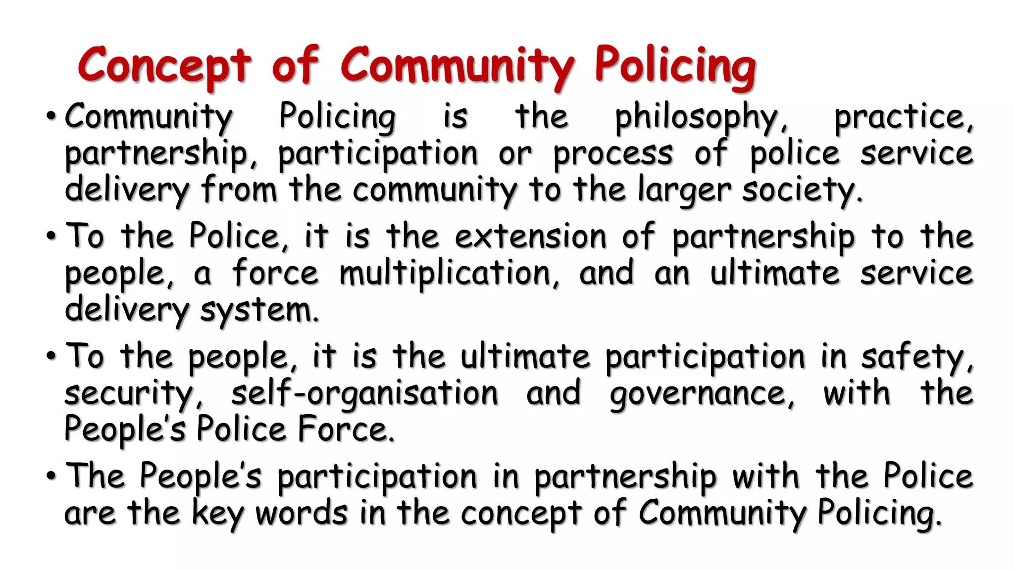 COMMUNITY POLICING IN NIGERIA: An Overview | PPTX