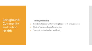 Community as a Unit of Change | PPT