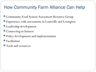 Community Presentation CFA | PPT