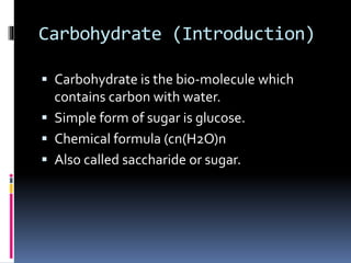 carbohydrate | PPTX