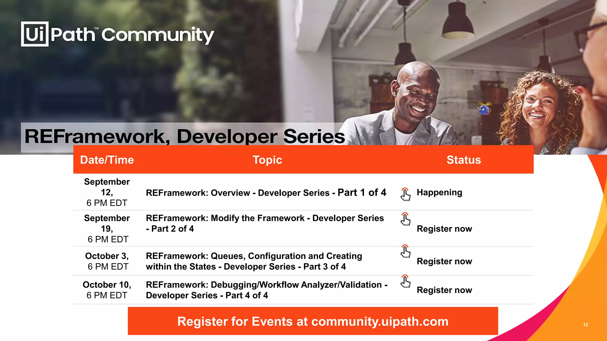 UiPath REFramework Overview Developer Series - Part 1 of 4 | PPTX