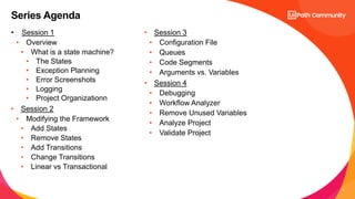 UiPath REFramework Overview Developer Series - Part 1 of 4 | PPTX