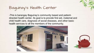 Community profile of_barangay_baguinay | PPTX
