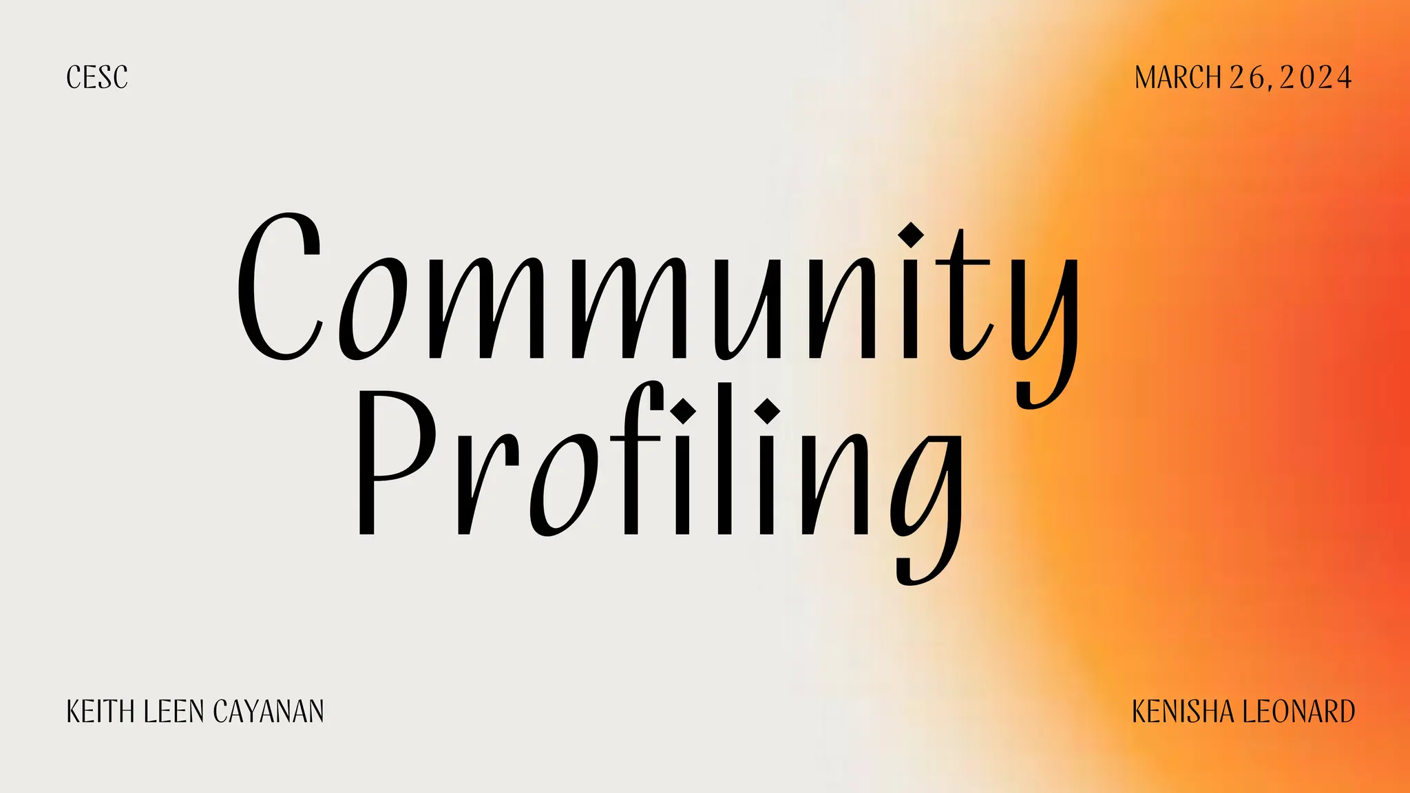 Community Profiling.pptxfghgfghgfghgfghgfghg | PPT