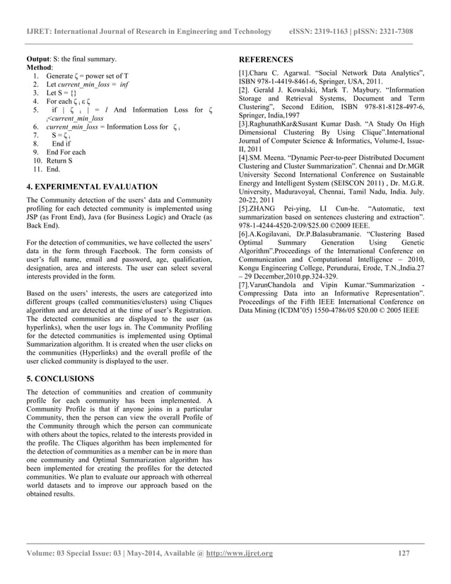 Community profiling for social networks | PDF | Social Networking | Internet