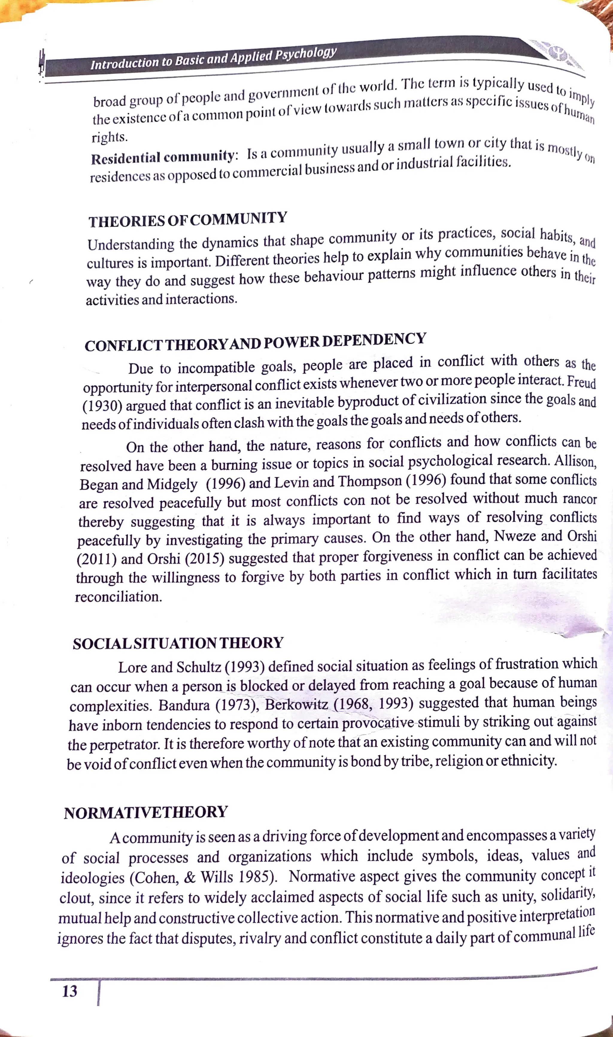 COMMUNITY/DEVELOPMENT PSYCHOLOGY-INTRODUCTION | PDF