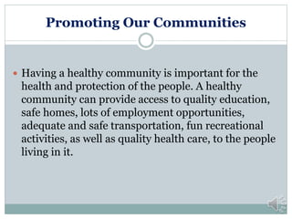 Community psychology (prevention & promotion) | PPTX