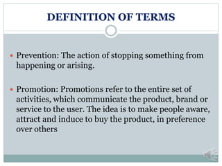 Community psychology (prevention & promotion) | PPTX