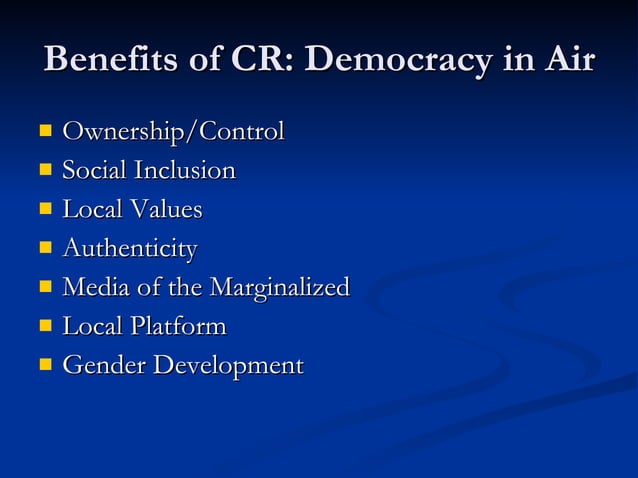 Community Radio | PPT