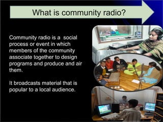 Community radio in agriculture | PPT